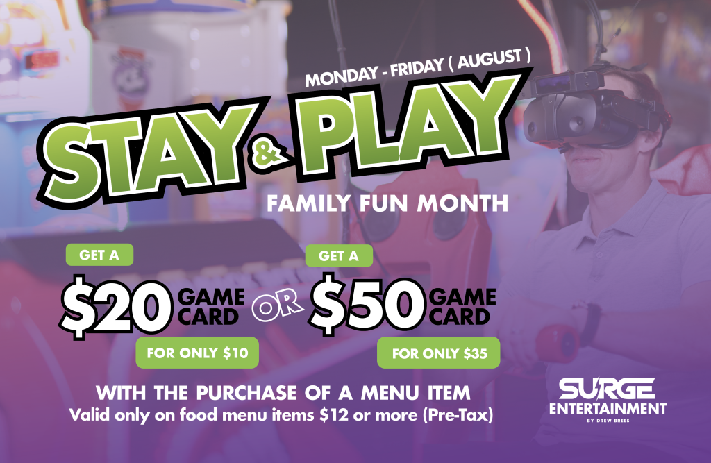 Stay & Play - Surge
